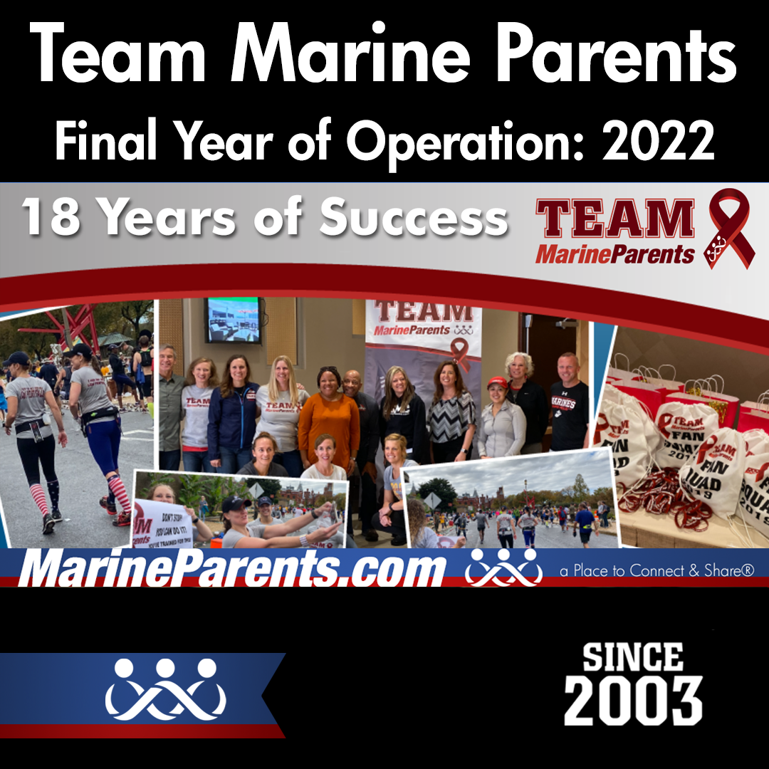 18 Years of Team Marine Parents