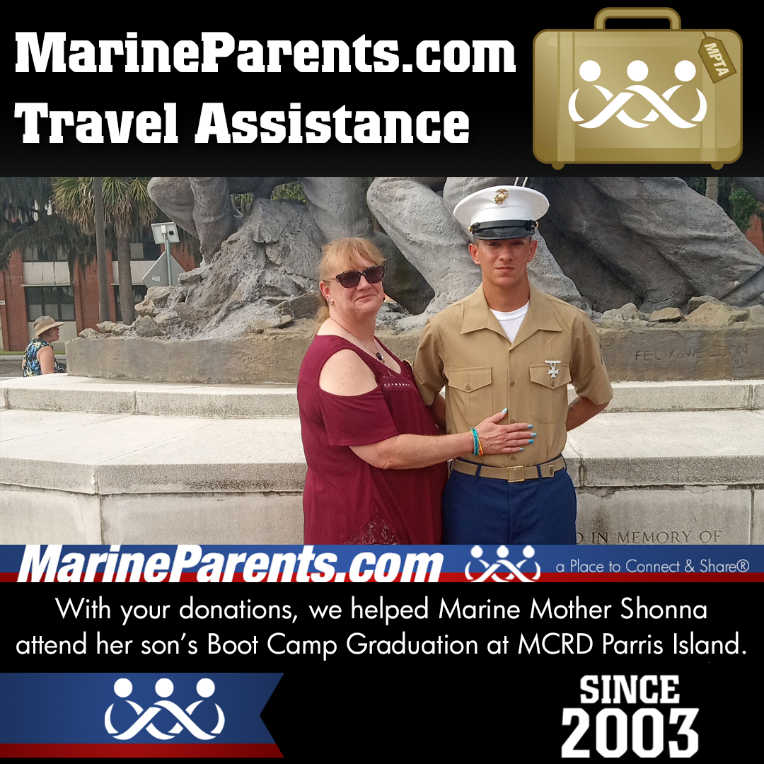 MPTA Helps Marine Mother, Shonna, Attend Graduation
