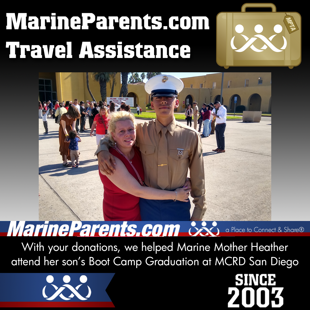MPTA Helps Marine Mother, Heather, Attend Graduation