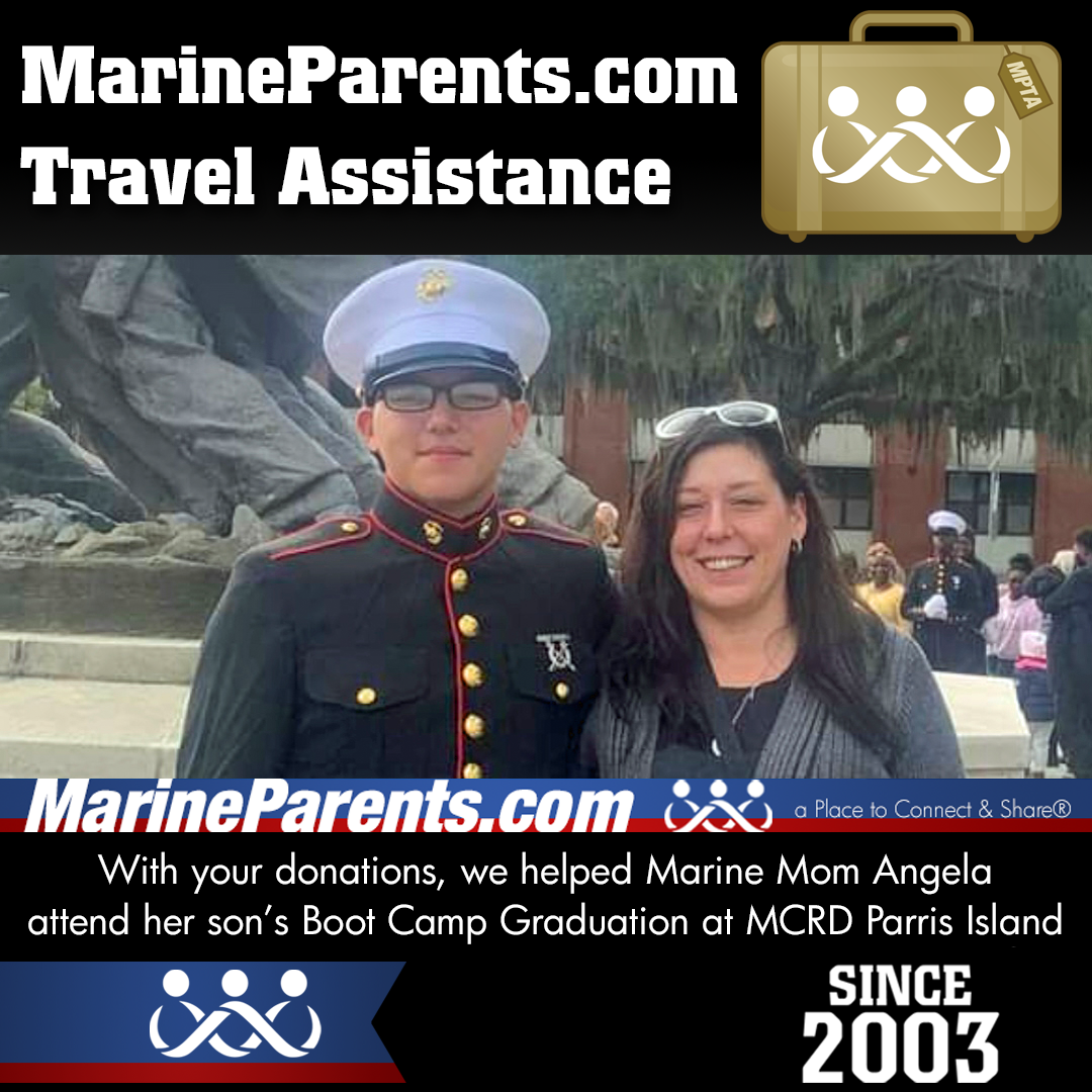 MPTA Helps Marine Mother, Angela, Attend Graduation